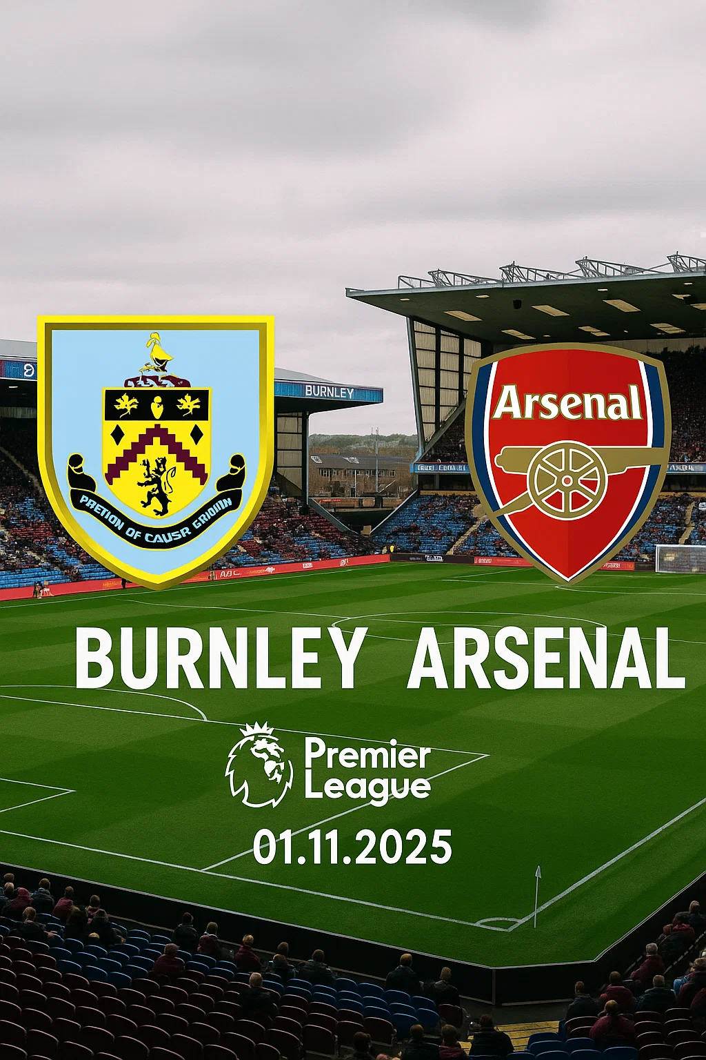 Burnley vs Arsenal Premier League 01.11.2025